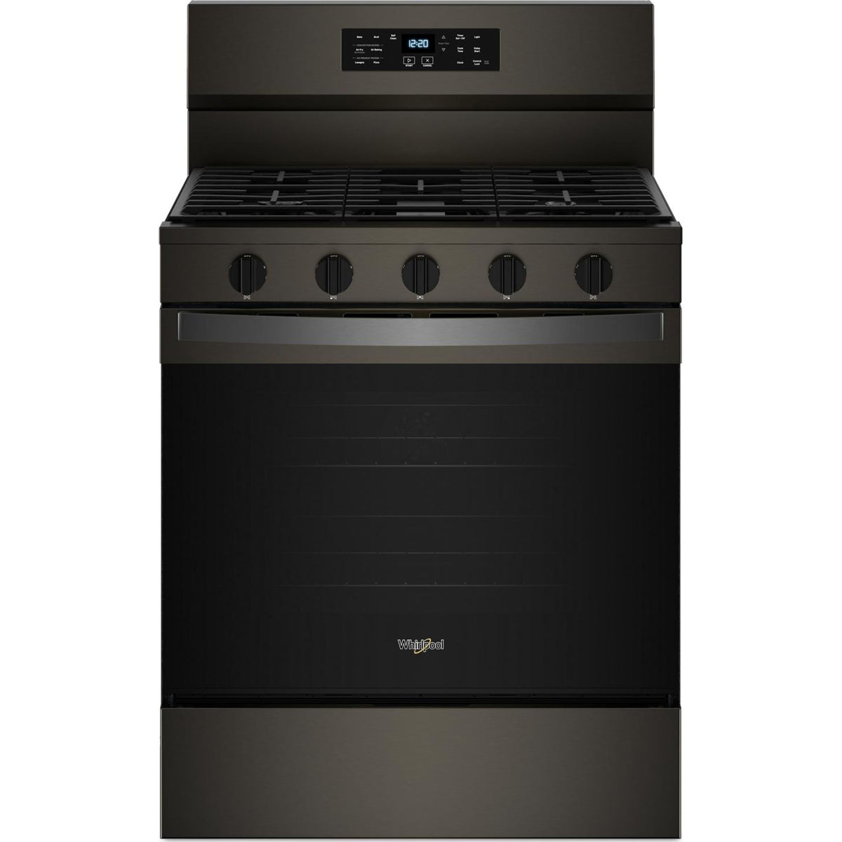 Whirlpool 30" Gas Range (WFGS5030RV) - Black Stainless Finish| Ashley ...