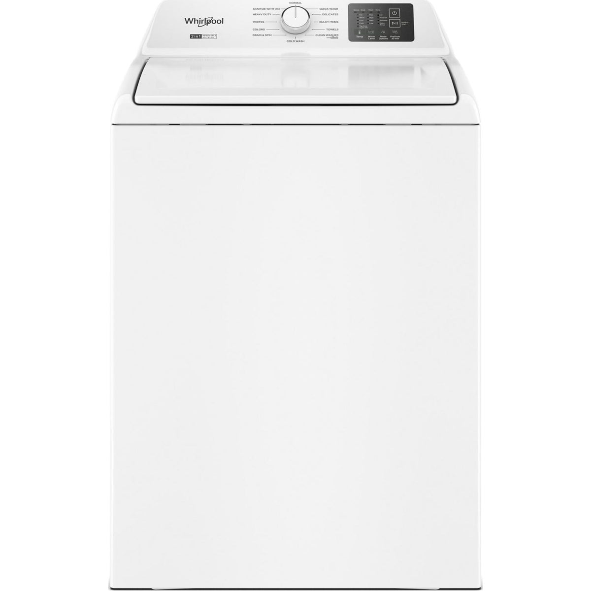 Whirlpool 4.8 - 4.9 Cu. Ft. Top Load Washer with 2-in-1 Removable Agit ...