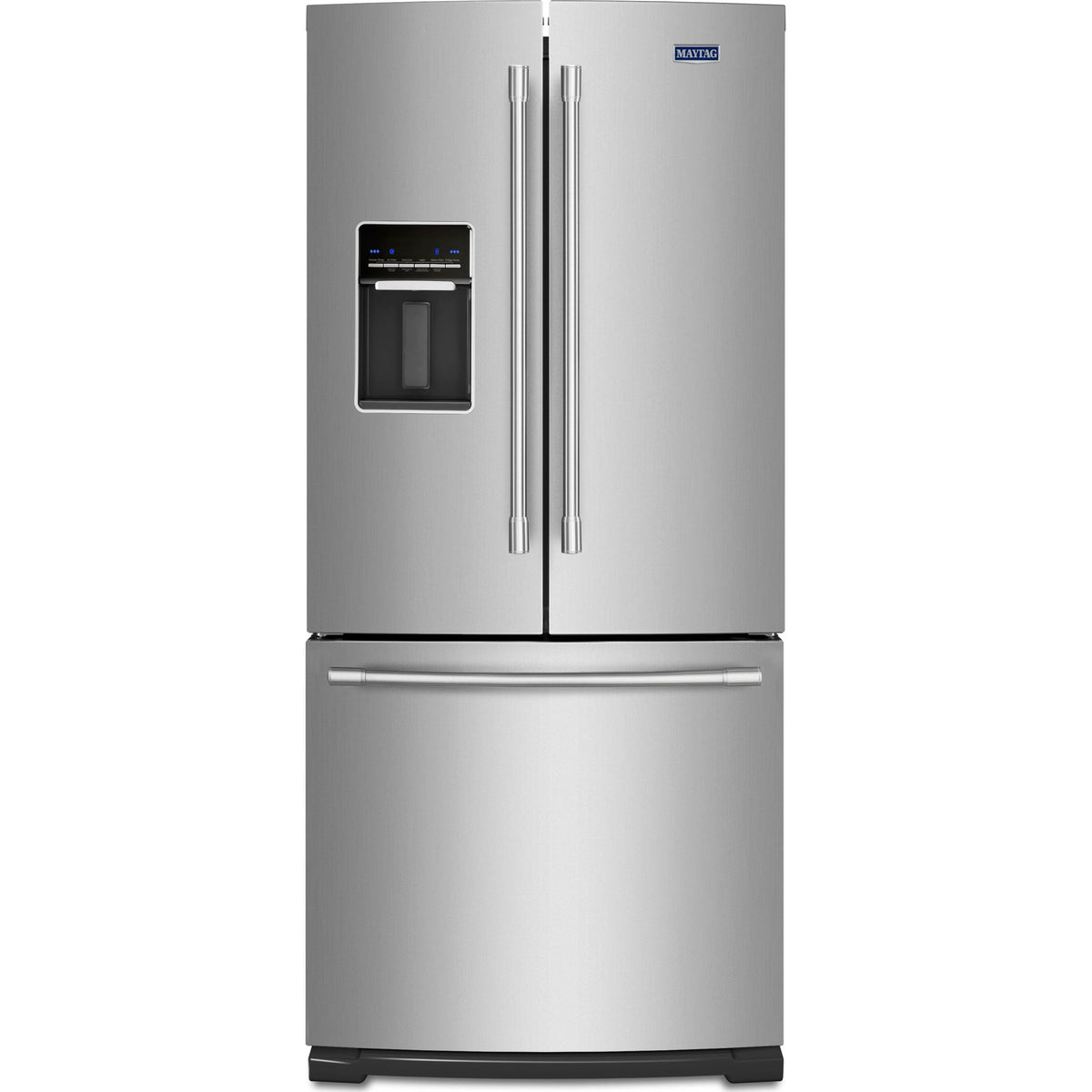 Maytag 30-Inch Wide French Door Refrigerator with Exterior Water Dispe ...