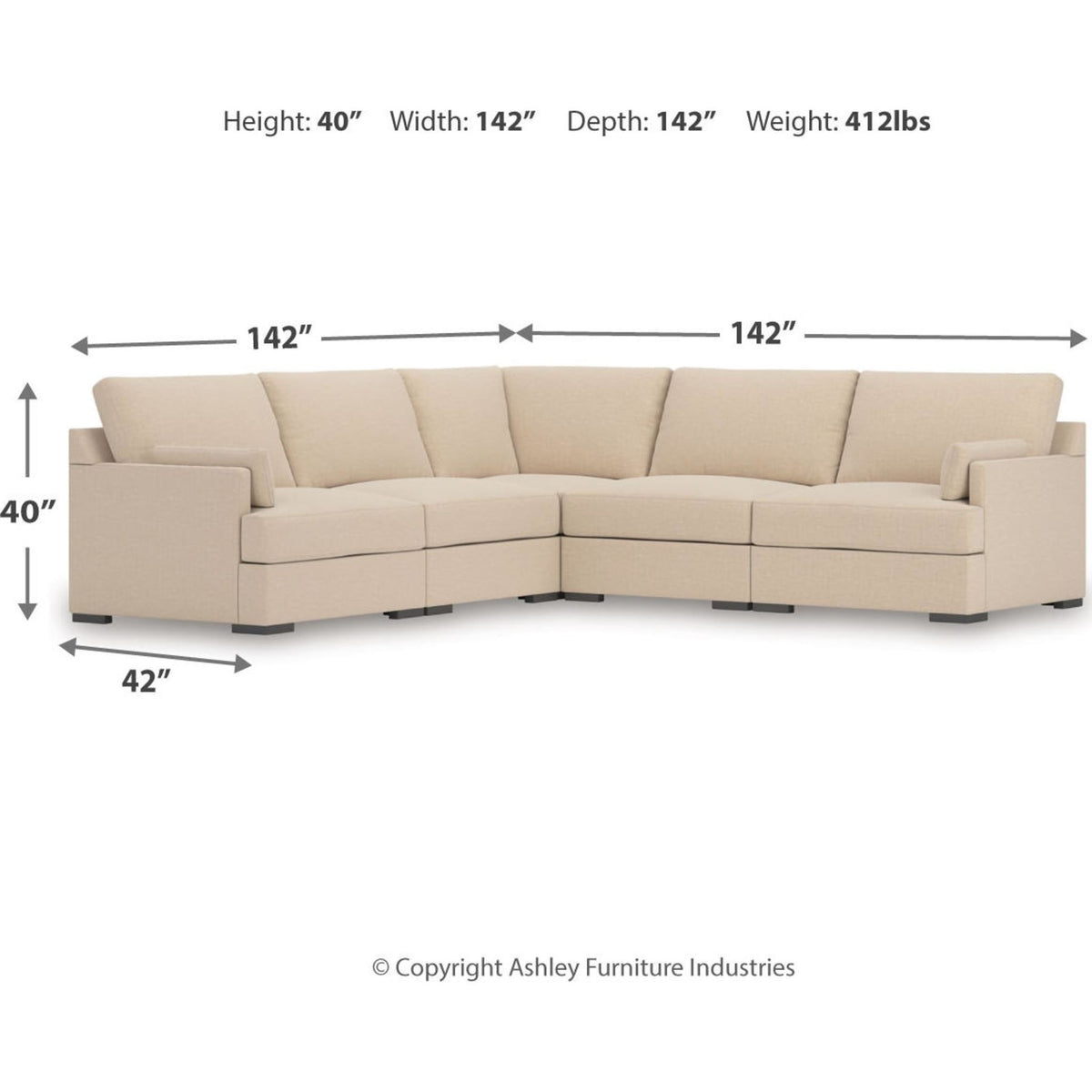 Regality-Exclusive 5 Piece Modular Sectional | Ashley Canada
