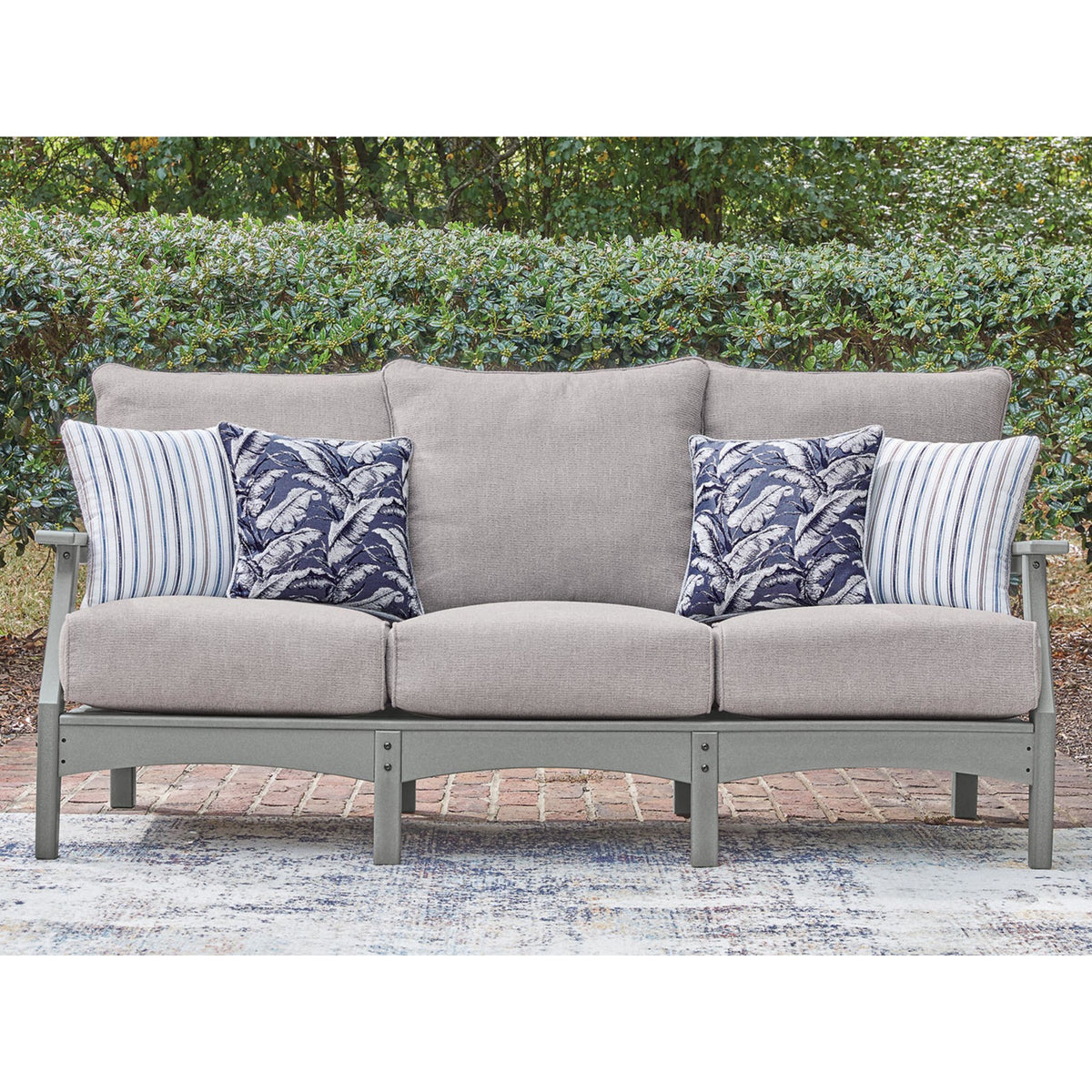 Lone View Bay Outdoor Sofa with Cushion | Ashley Canada