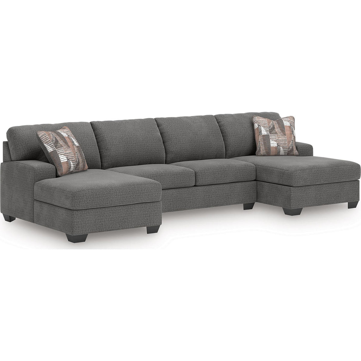 Newellen 3 Piece Sectional with Double Chaise | Ashley Canada