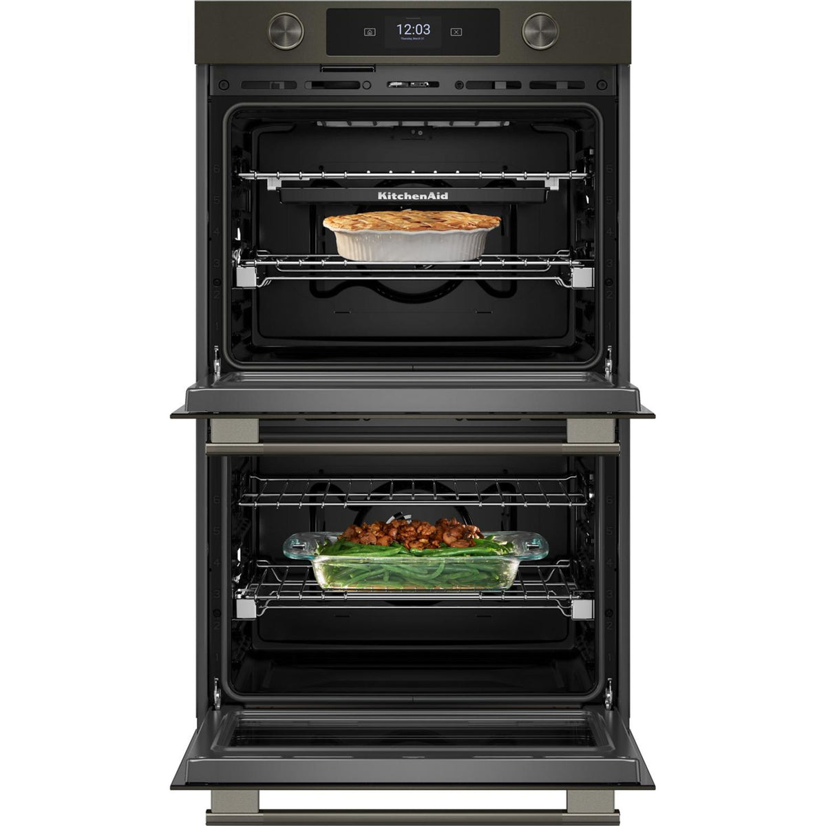 KitchenAid 30" Double Wall Oven (KOED930SBE) - Black Ore | Ashley Canada