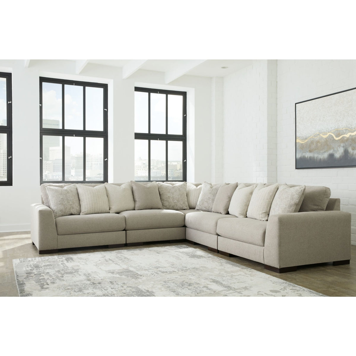 Lyndeboro-Exclusive 5 Piece Modular Sectional | Ashley Canada