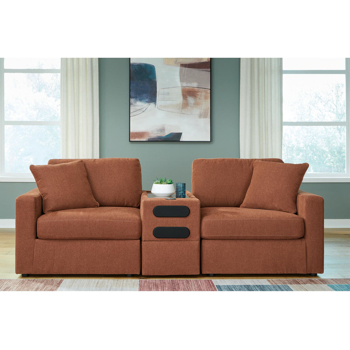 Modmax 3 Piece Modular Sectional with Audio Console | Ashley Canada