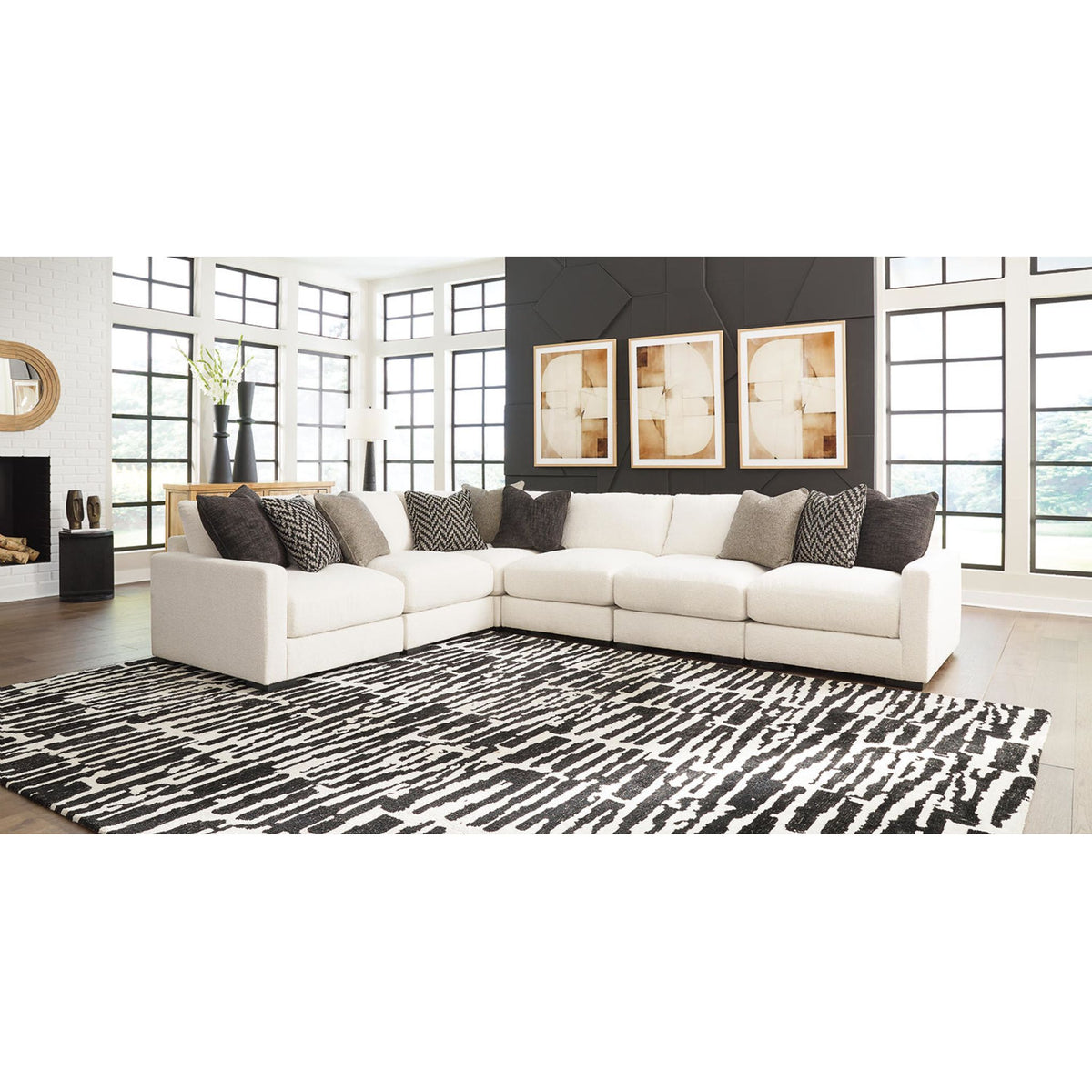Elissa Court-Exclusive 6 Piece Modular Sectional | Ashley Canada