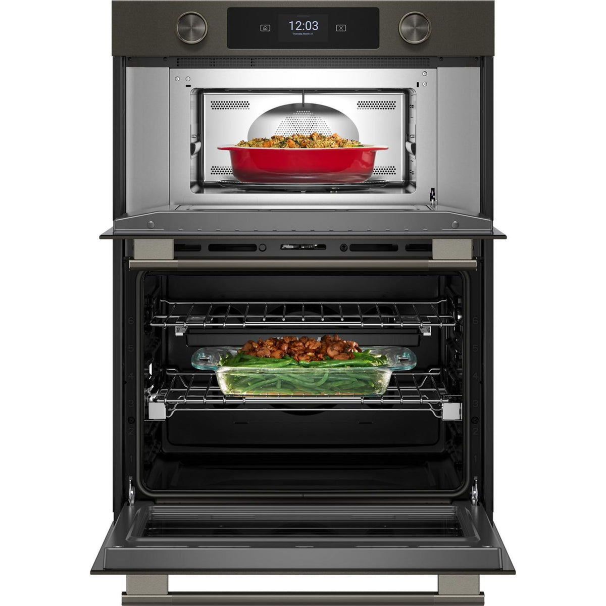 KitchenAid 30" Microwave/Wall Oven (KOEC930SBE) - Black Ore | Ashley Canada