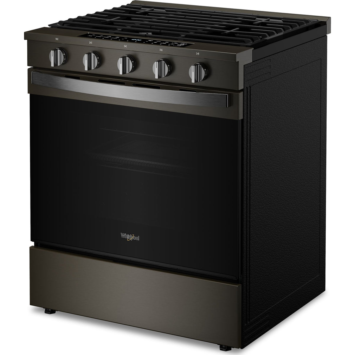 Whirlpool 30" Gas Range (WSGS7530RV) - Black Stainless Finish| Ashley ...