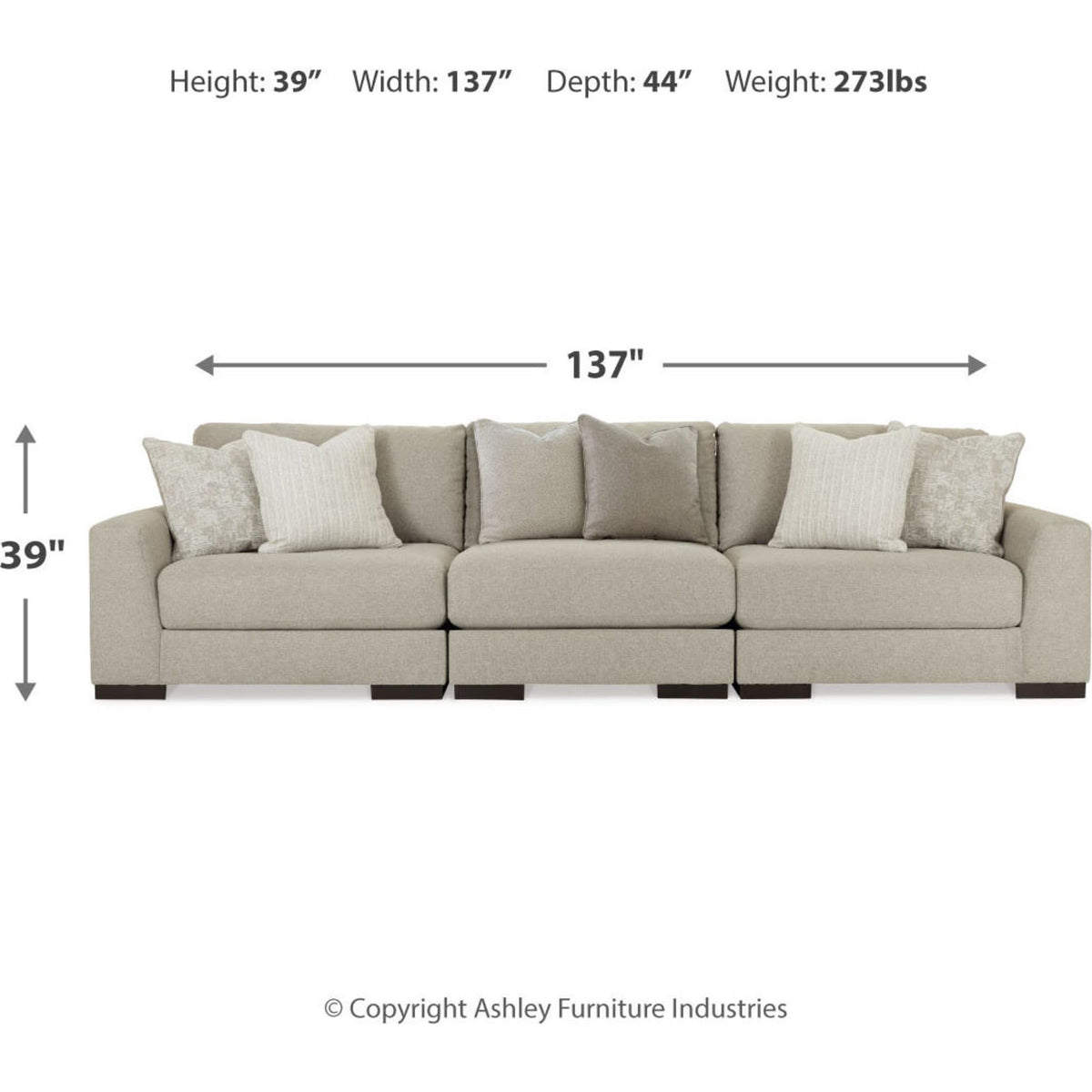 Lyndeboro-Exclusive 3 Piece Modular Sectional | Ashley Canada