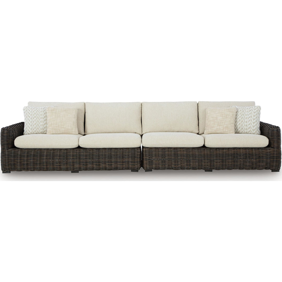 Kimora Outdoor Modular Left and Right Arm Loveseat with Cushion ...