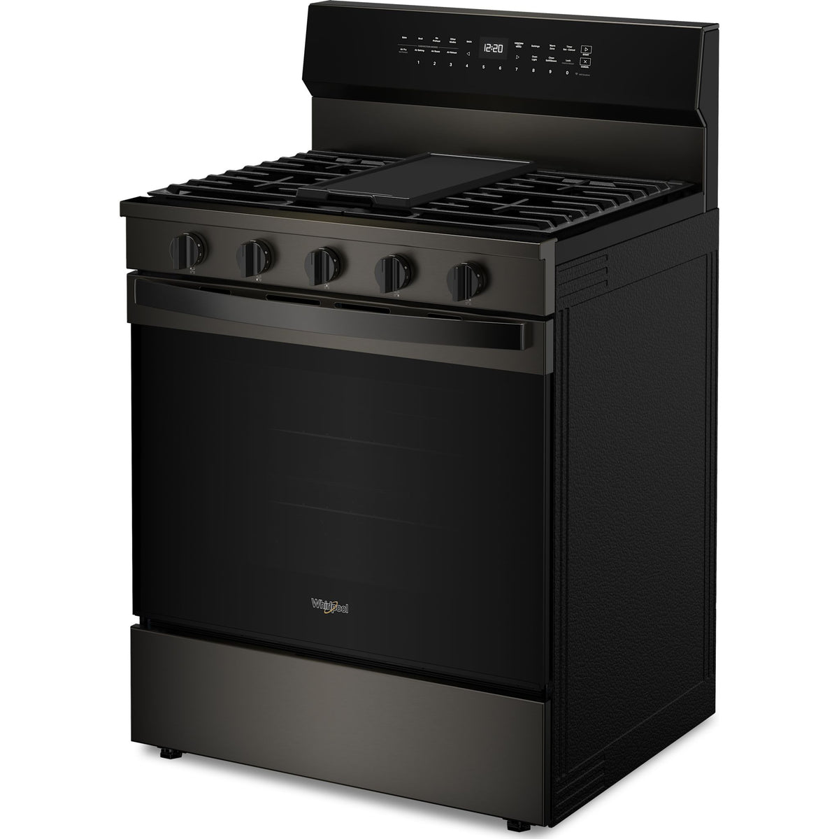 Whirlpool 30" Gas Range (WFGS7530RV) - Black Stainless Finish | Ashley ...