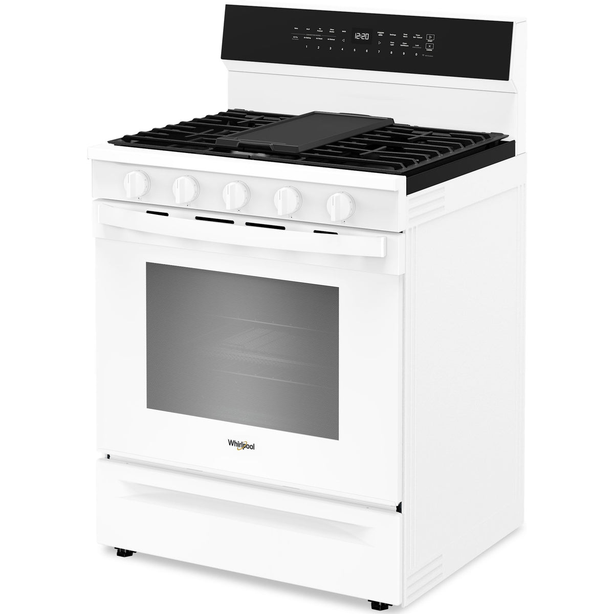 Whirlpool 30" Gas Range (WFGS7530RW) - White | Ashley Canada