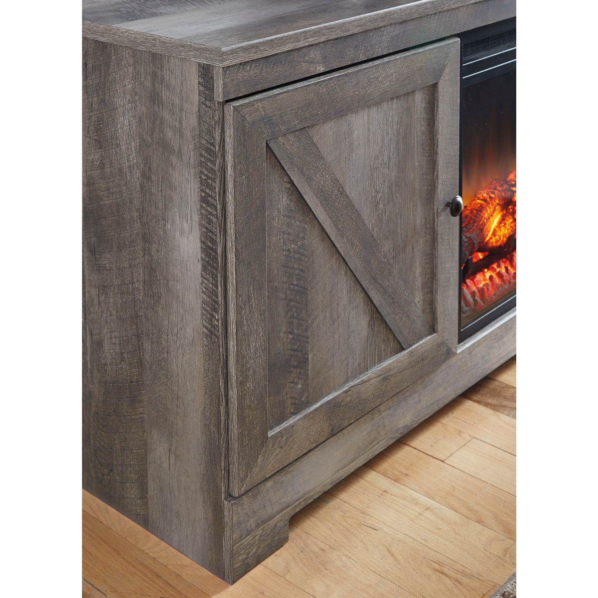 Wynnlow TV Stand with Glass Stone Fireplace | Ashley Canada