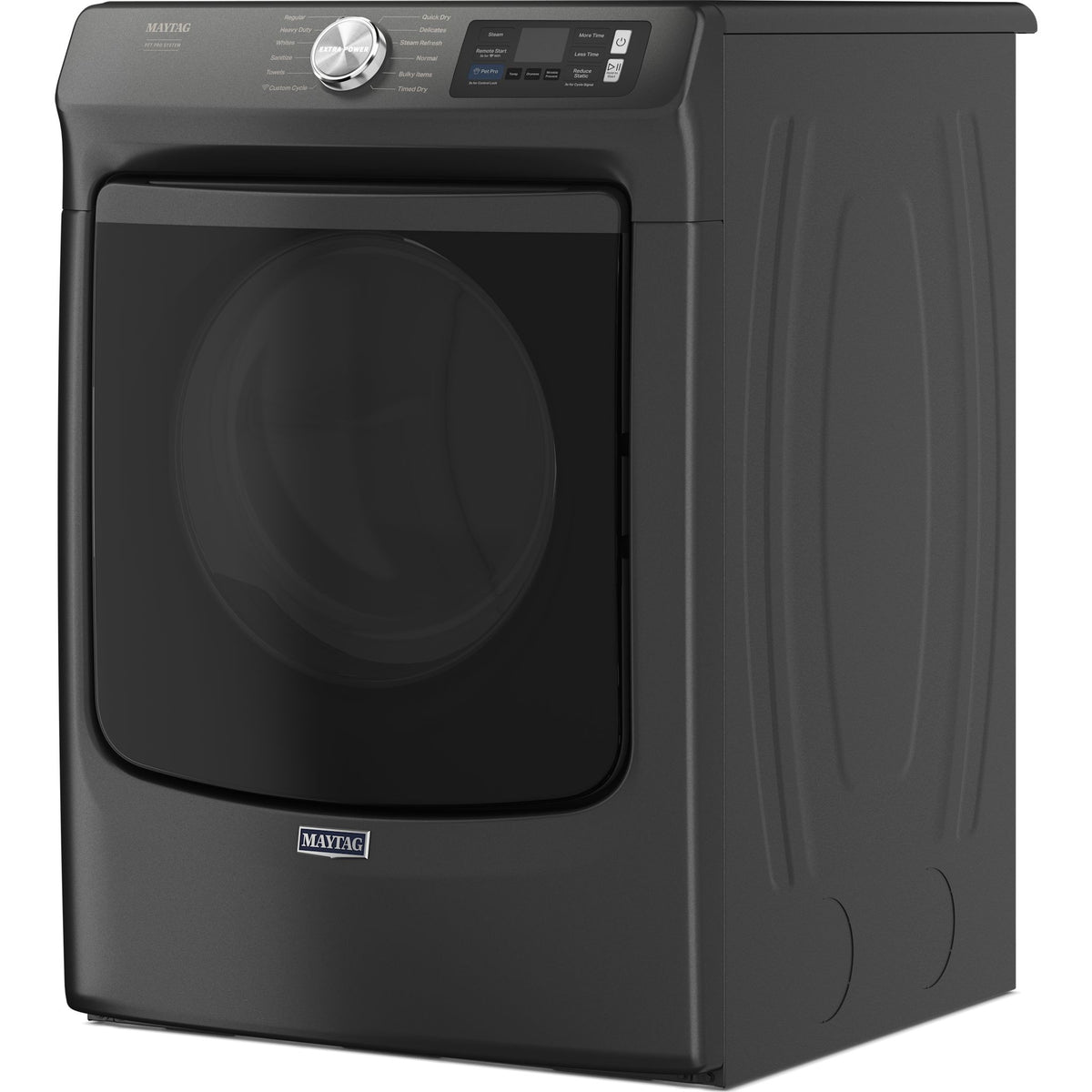 Maytag Smart Pet Pro Front Load Gas Dryer - 7.4 CU. FT. -Volcano Black ...