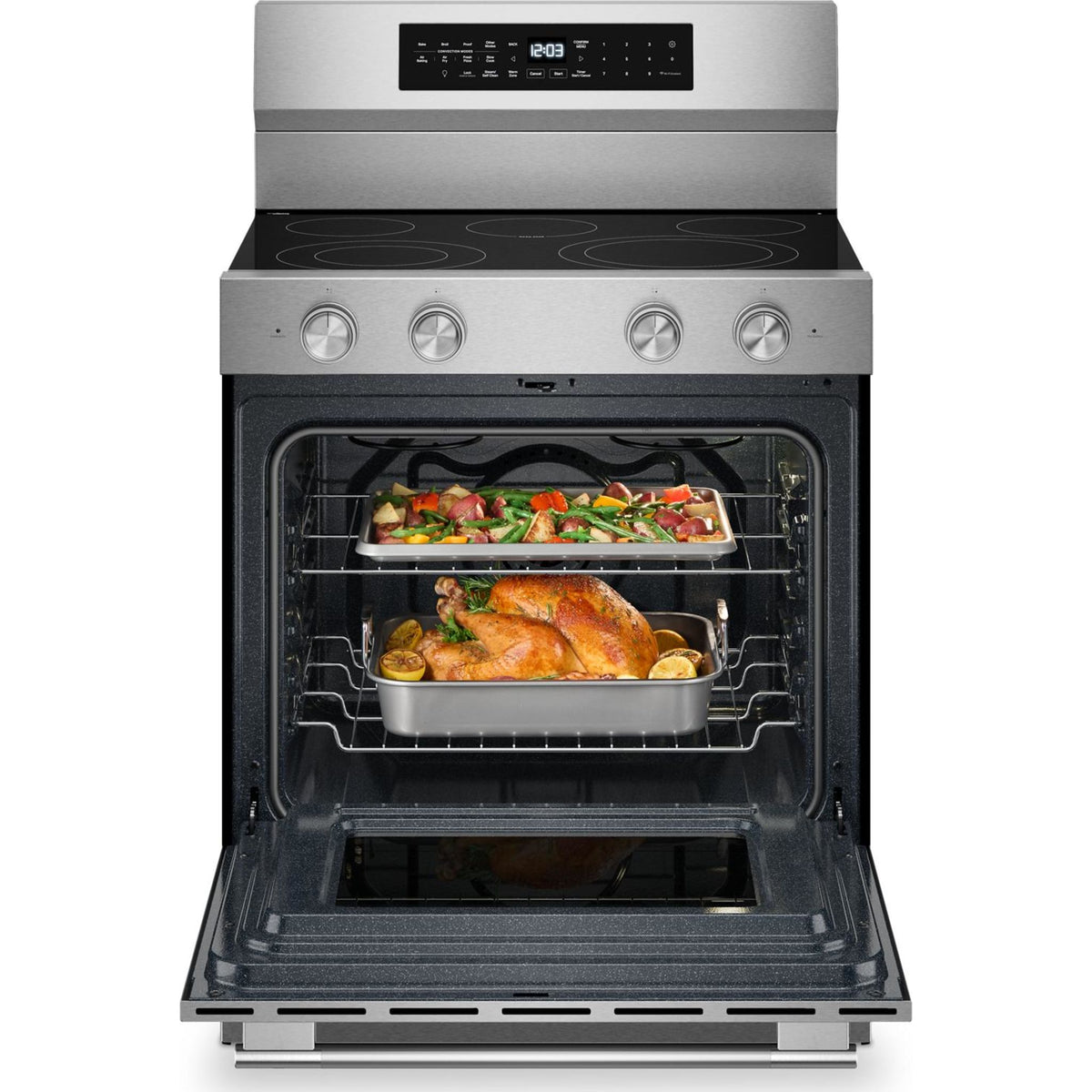 KitchenAid 5.3 Cu. Ft. Freestanding Electric Range with Convection Coo ...