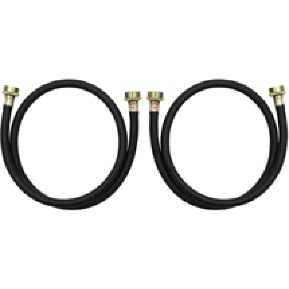 Whirlpool 4' Black Washer Inlet Hoses 1050 PSI - 2 Pack (8212546RP ...