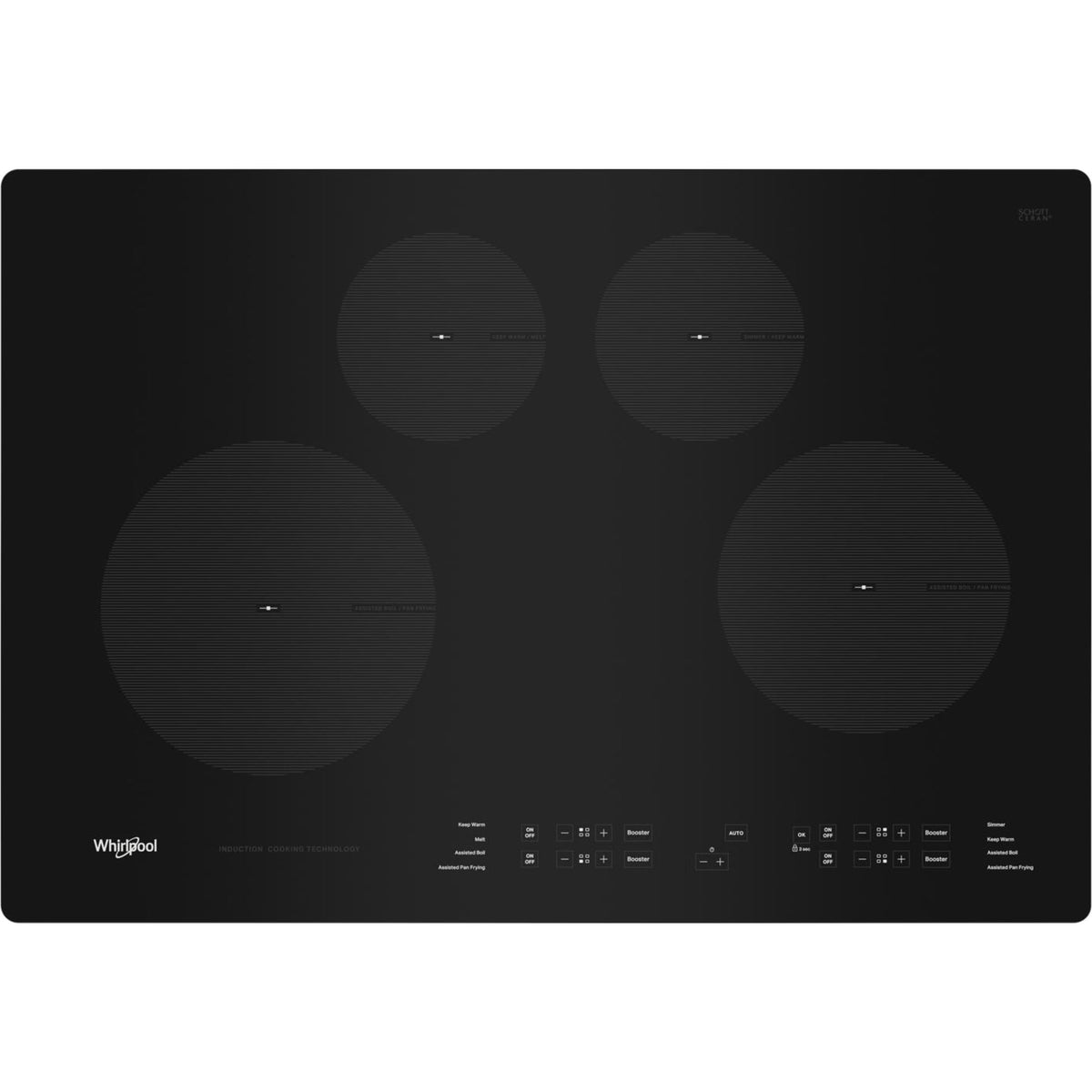 Whirlpool 30" Induction Cooktop (WCI55US0JB) - BLACK | Ashley Canada