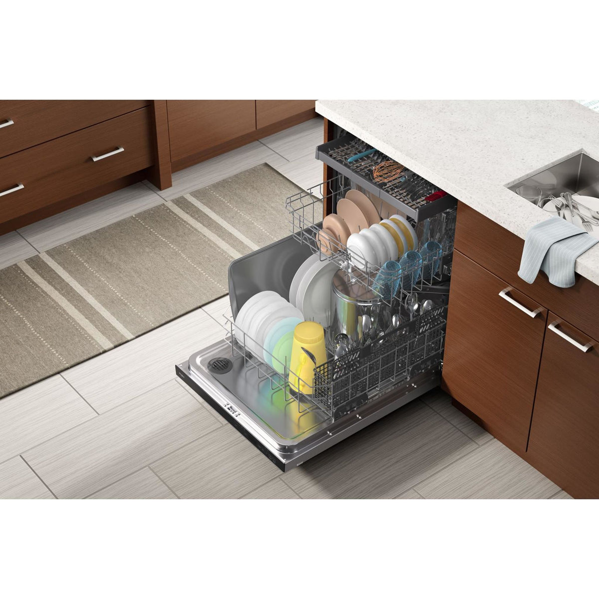 Whirlpool Large Capacity Dishwasher with 3rd Rack (WDTA50SAKZ) | Ashley ...