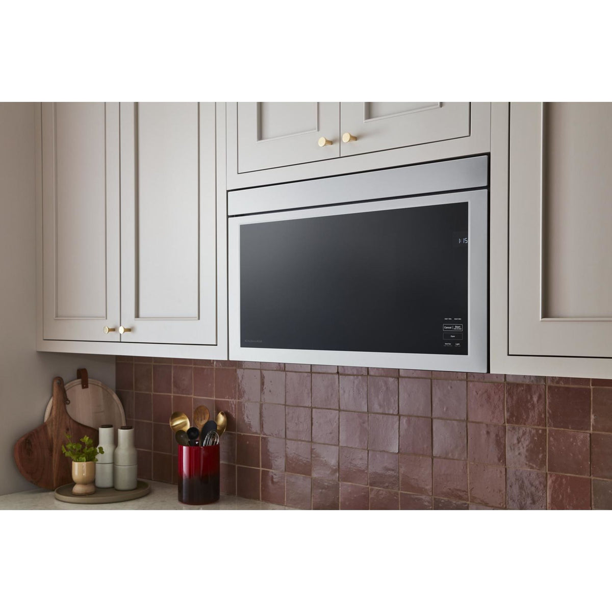 KitchenAid Over-The-Range Microwave with Flush Built-In Design -PrintS ...