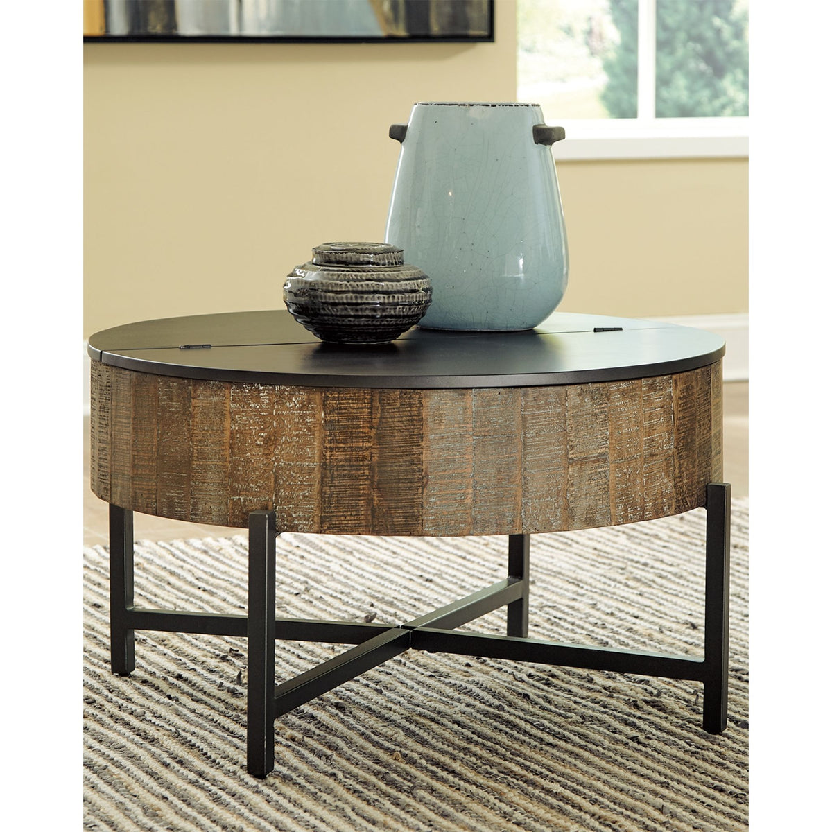 Nashbryn Round Cocktail Table | Ashley Canada