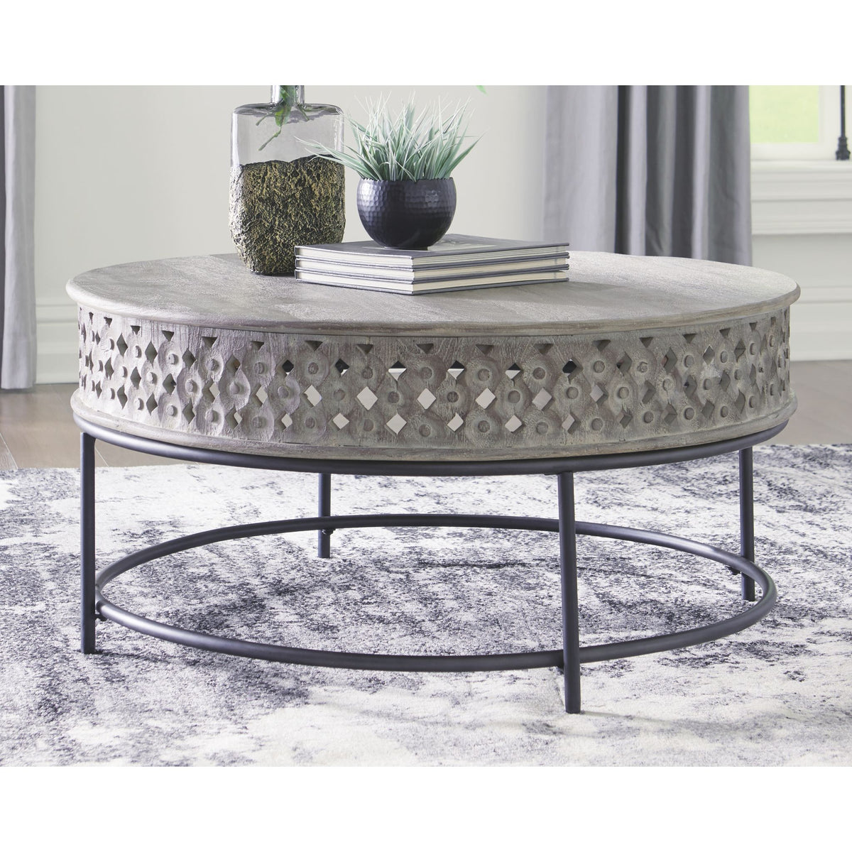 Rastella Round Cocktail Table | Ashley Canada