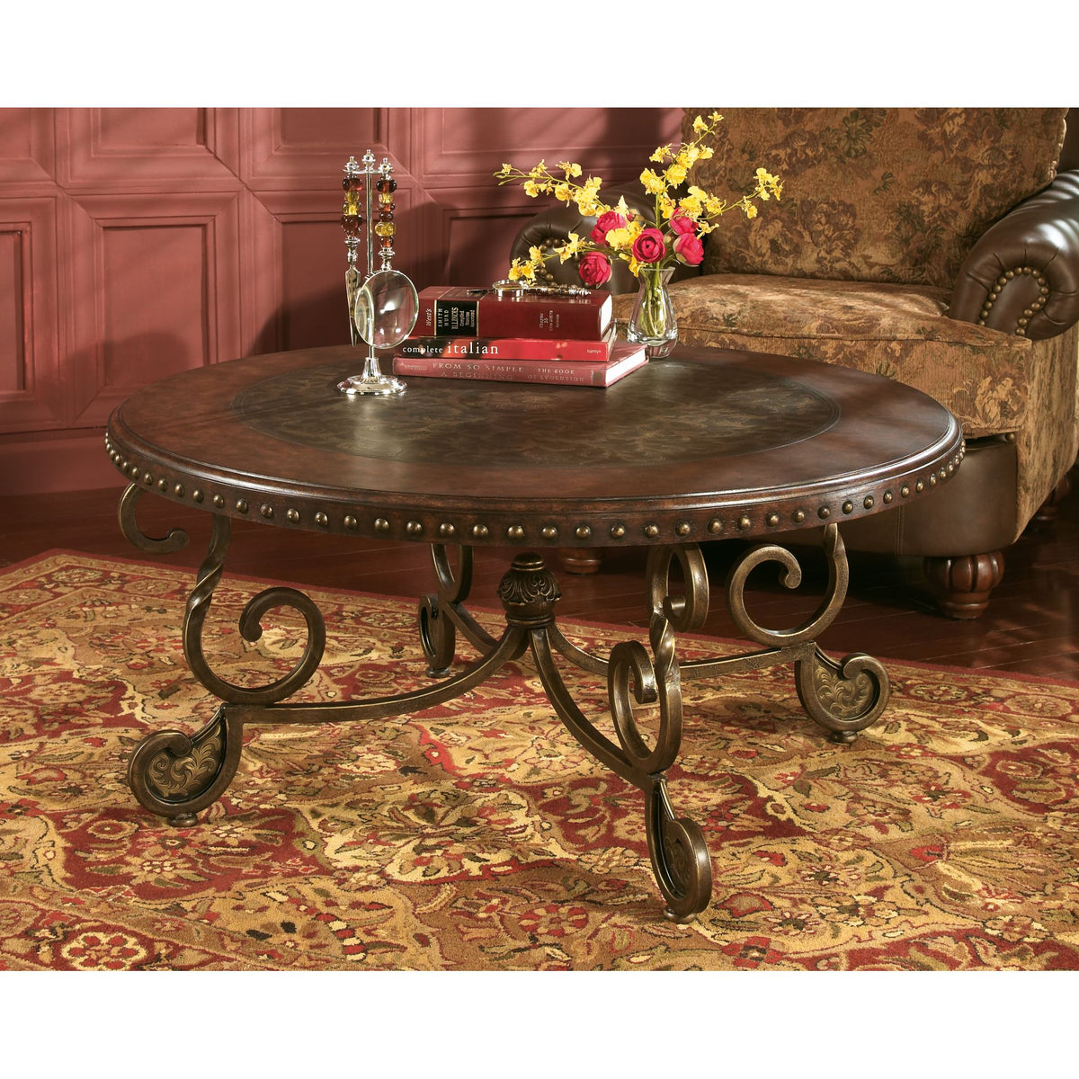 Rafferty Round Cocktail Table | Ashley Canada