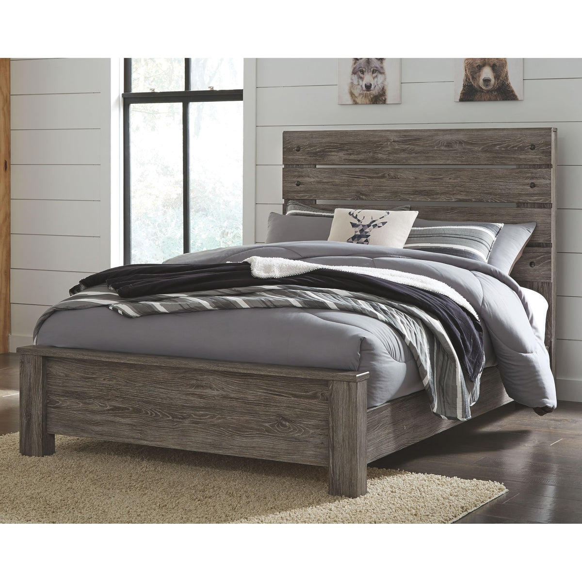 Cazenfeld Full Panel Headboard | Ashley Canada