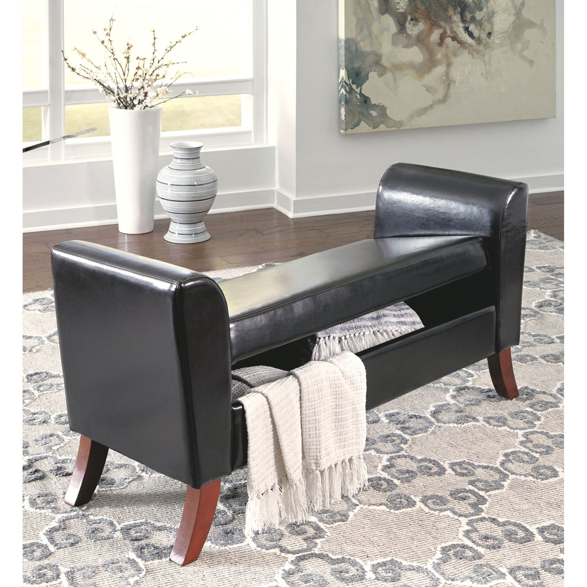 Upholstered Storage Bench | Ashley Canada