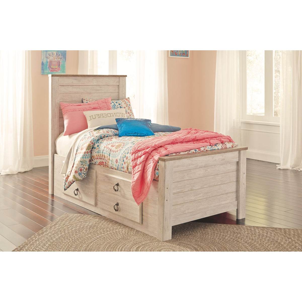 Willowton 7 Piece Queen Poster Bedroom | Ashley Canada