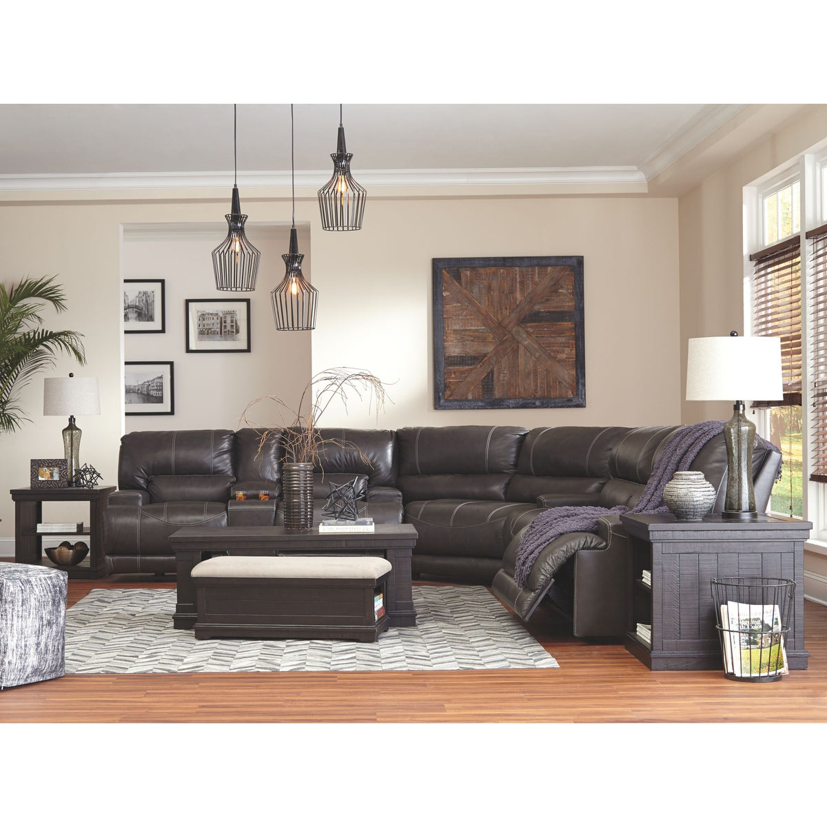 McCaskill 3 Piece Power Reclining Sectional | Ashley Canada