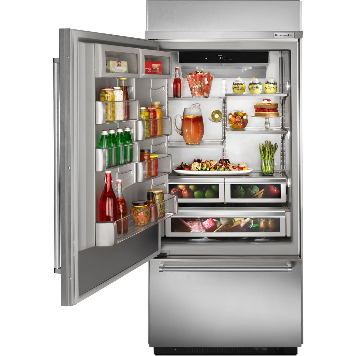 KitchenAid Bottom Mount Fridge (KBBL306ESS) - Stainless Steel| Ashley ...