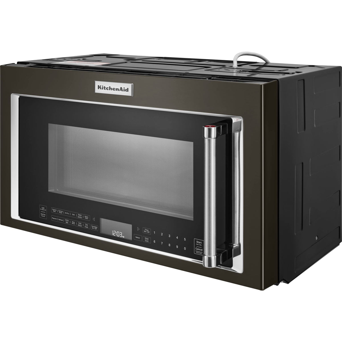 KitchenAid OTR Microwave (YKMHC319LBS) - Black Stainless Steel with Pr ...