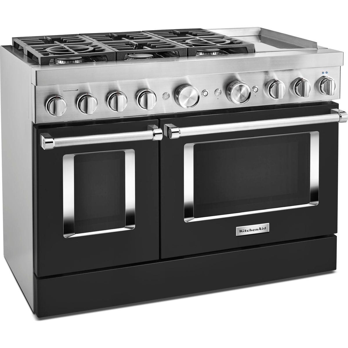 KitchenAid 48'' Smart Commercial-Style Dual Fuel Range with Griddle (K ...