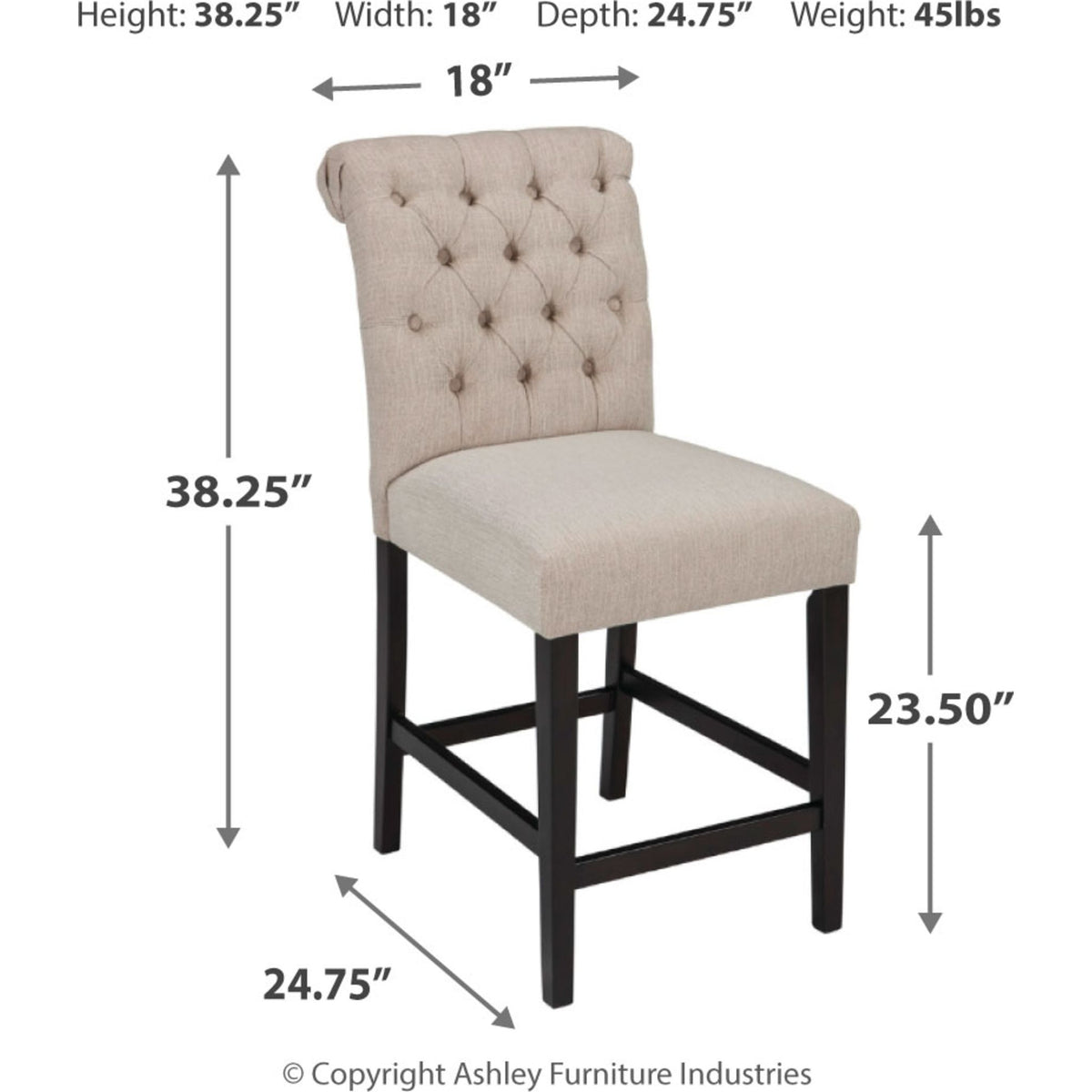 Tripton Bar Stool | Ashley Canada