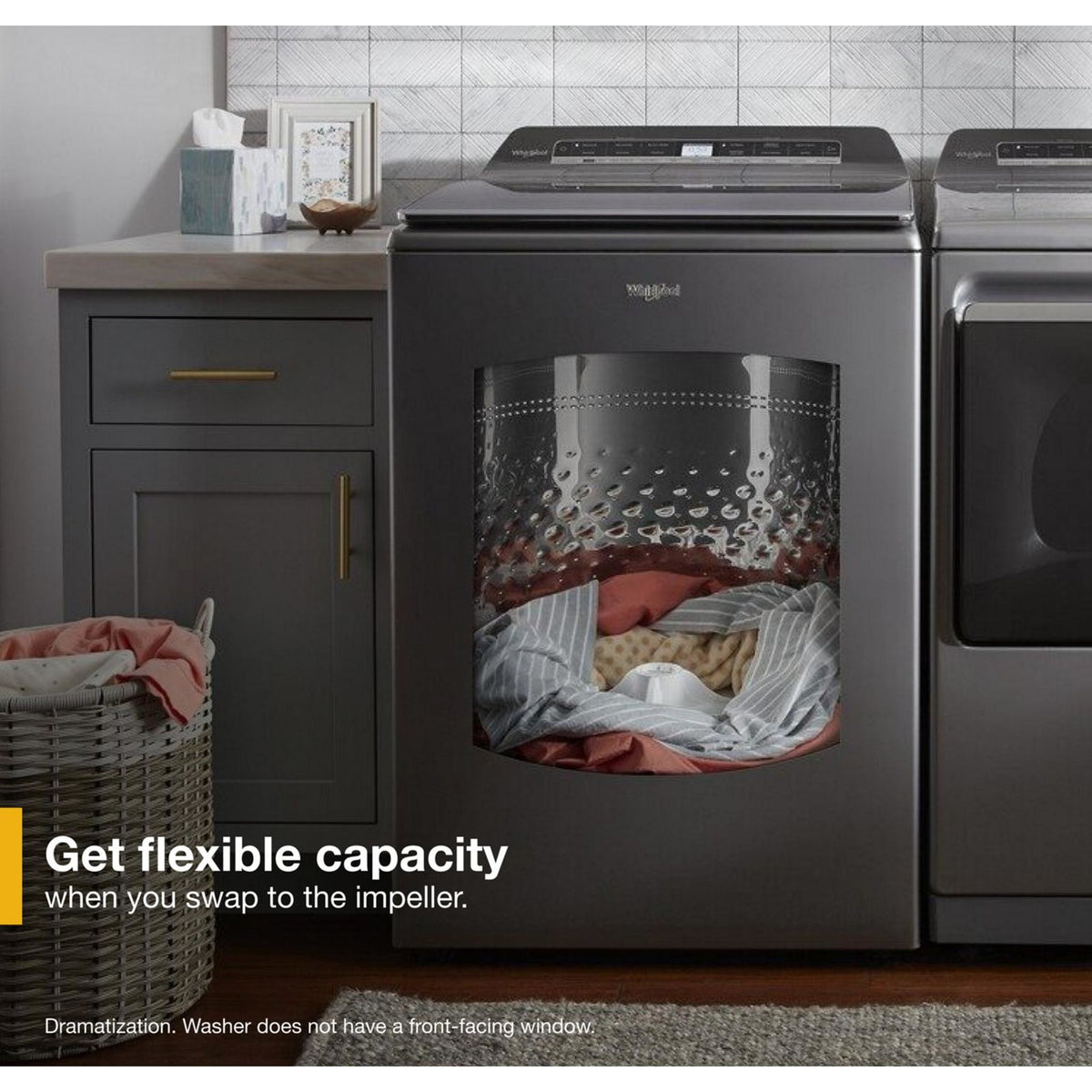 Whirlpool 6.0 - 6.1 cu. ft.(IEC) Top Load Washer with 2 in 1 Removable ...