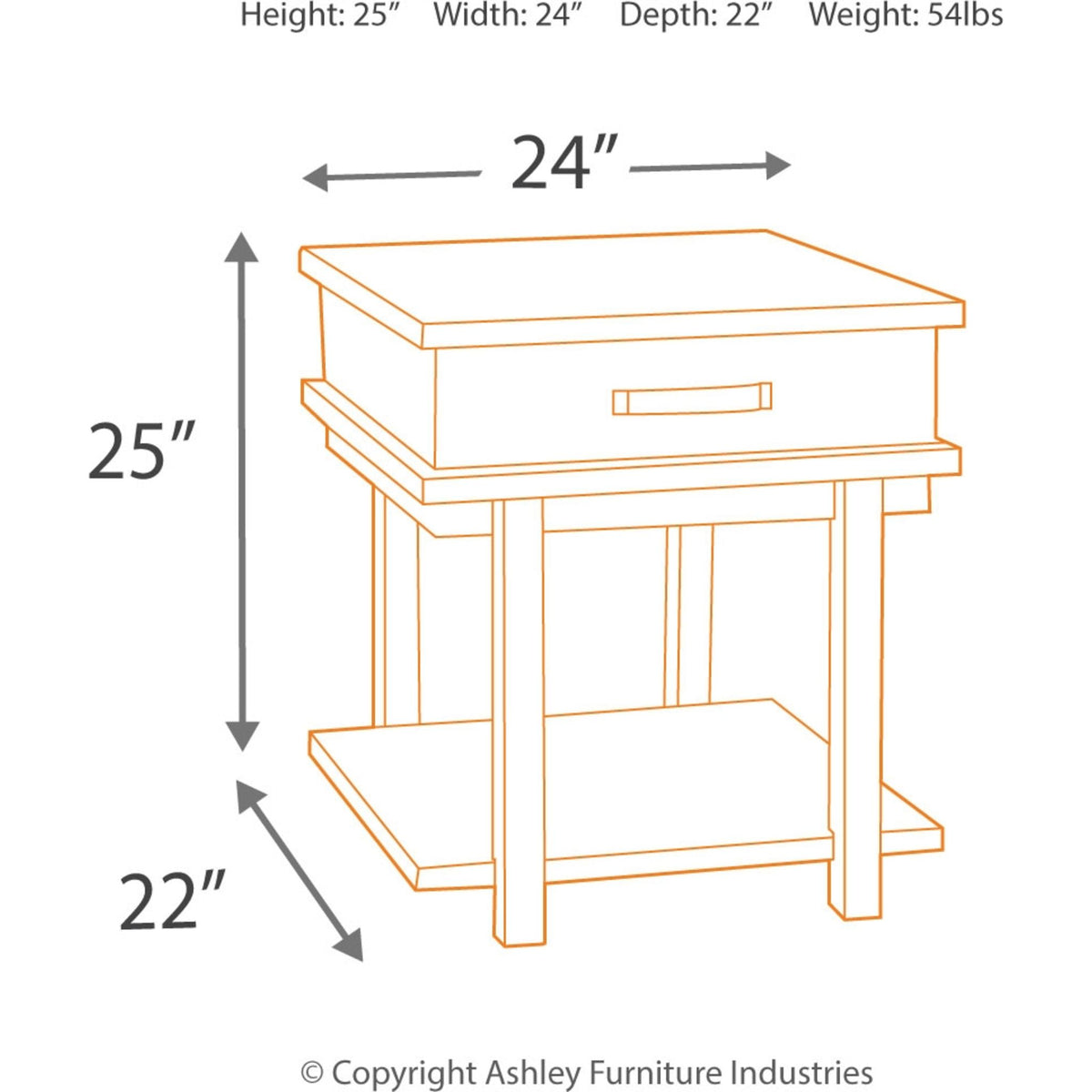 Stanah Rectangle End Table | Ashley Canada