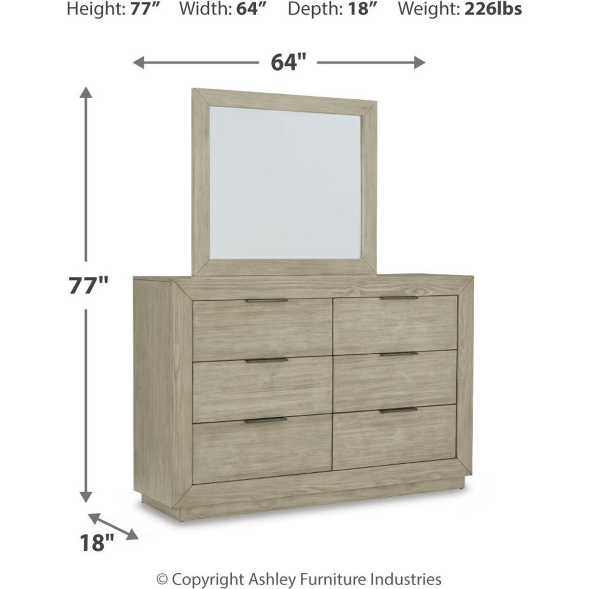 Hennington-Exclusive Dresser and Mirror| Ashley Canada
